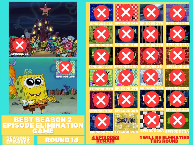SpongeBob best season 2 episode elimination game Round 14 | Fandom