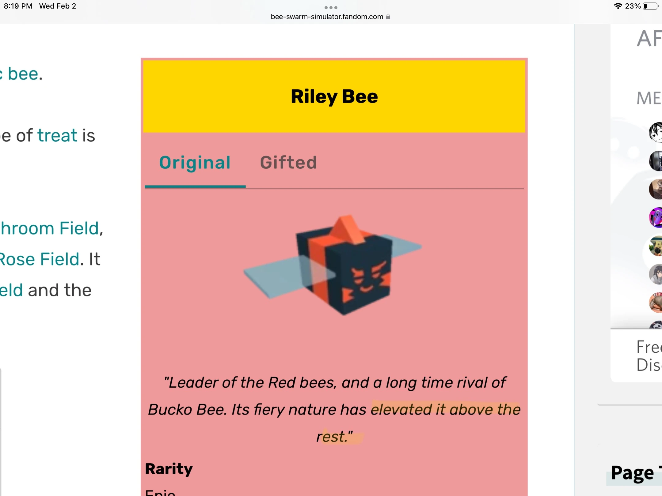 Riley best, Onett confirmed | Fandom
