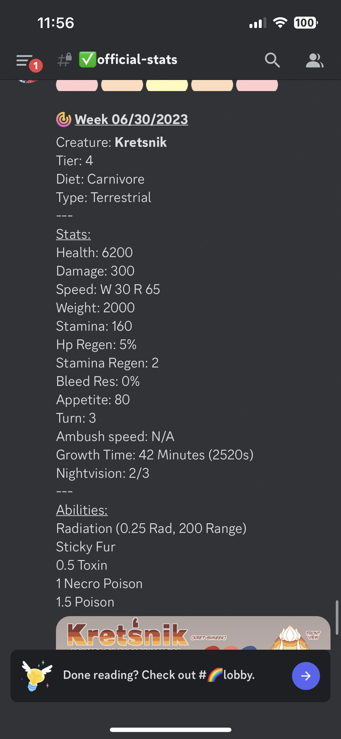 Kretsnik official stats | Fandom