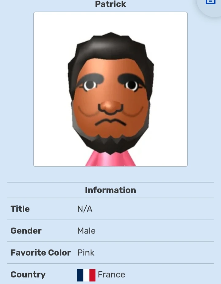 If the Miis were Pokémon Trainers: Patrick | Fandom