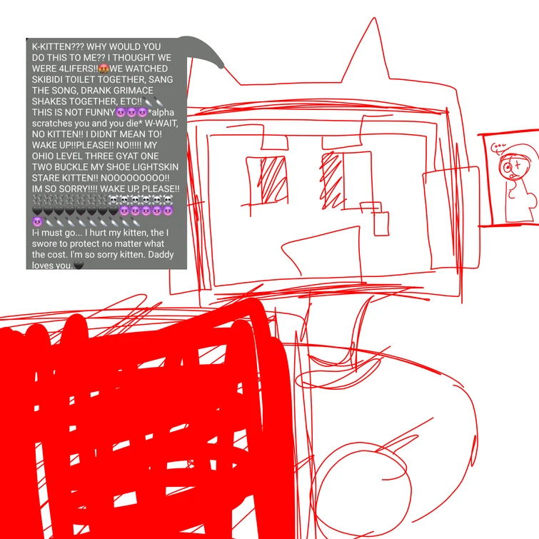 (Sketch of Vee and gyattstro) | Fandom