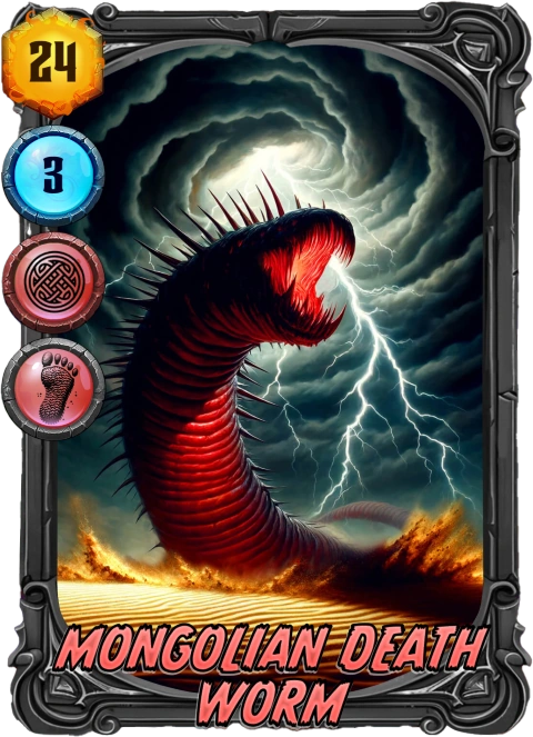 Mongolian Death Worm | Eerie Worlds Wiki | Fandom