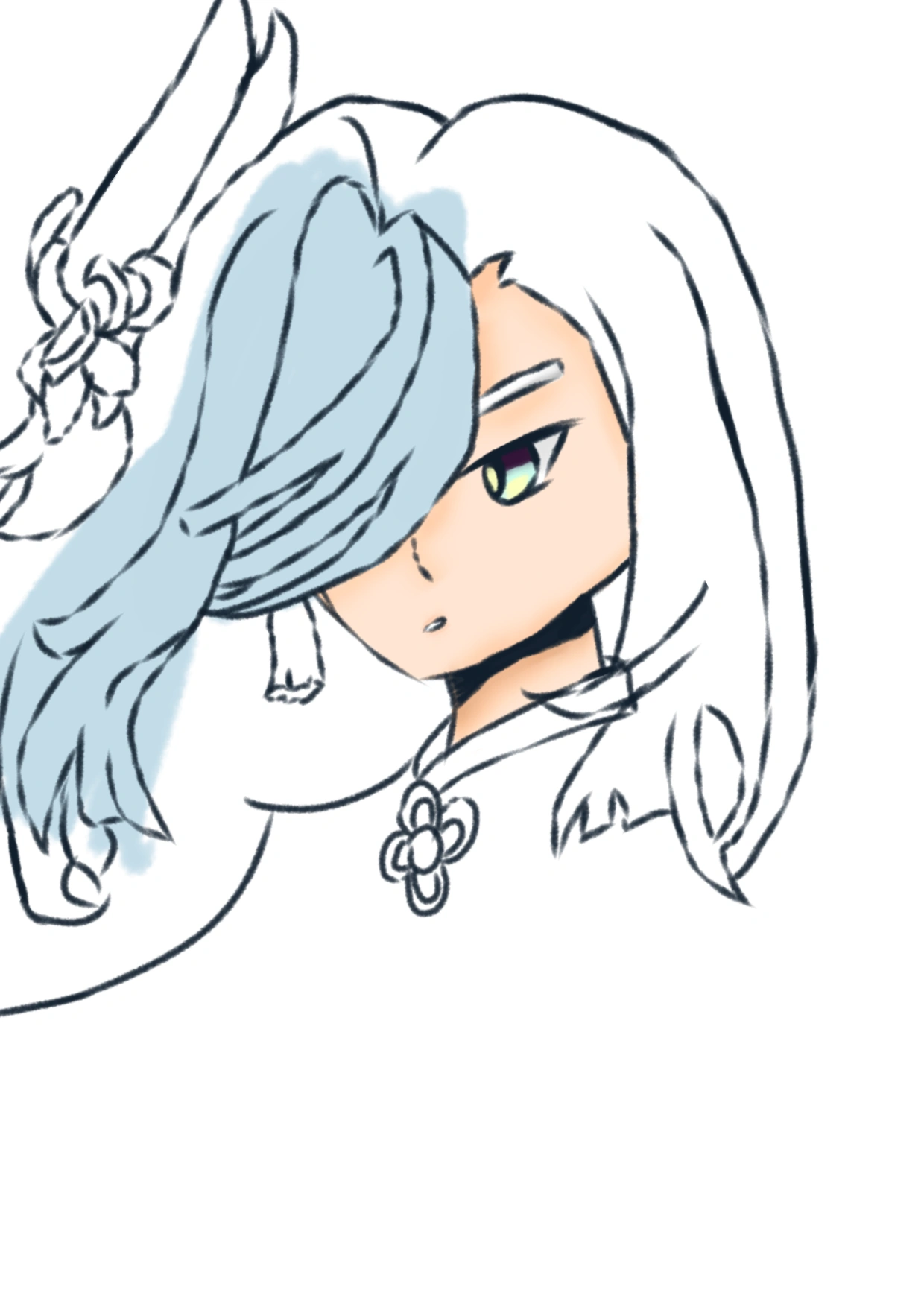 Shenhe drawing wip | Fandom