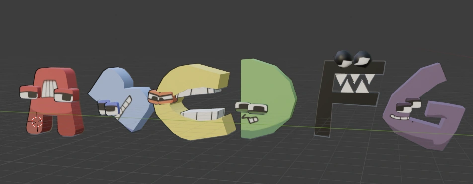 I made the Alphabet Lore in 3D | Fandom