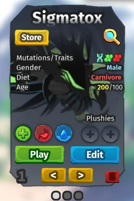 Auctioning ghosty sigmatox (stamina regen and weight trait) | Fandom