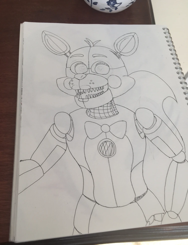 Trying to draw Funtime Foxy from memory like: | Fandom