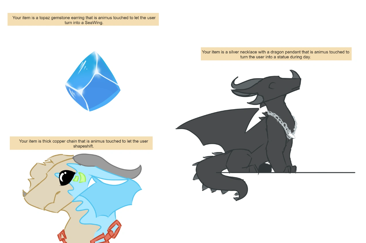 ah yes, animus item generator made into some drawings | Fandom