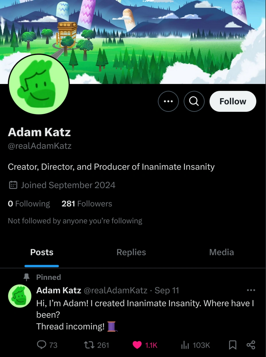Adam is back on Twitter (again) | Fandom