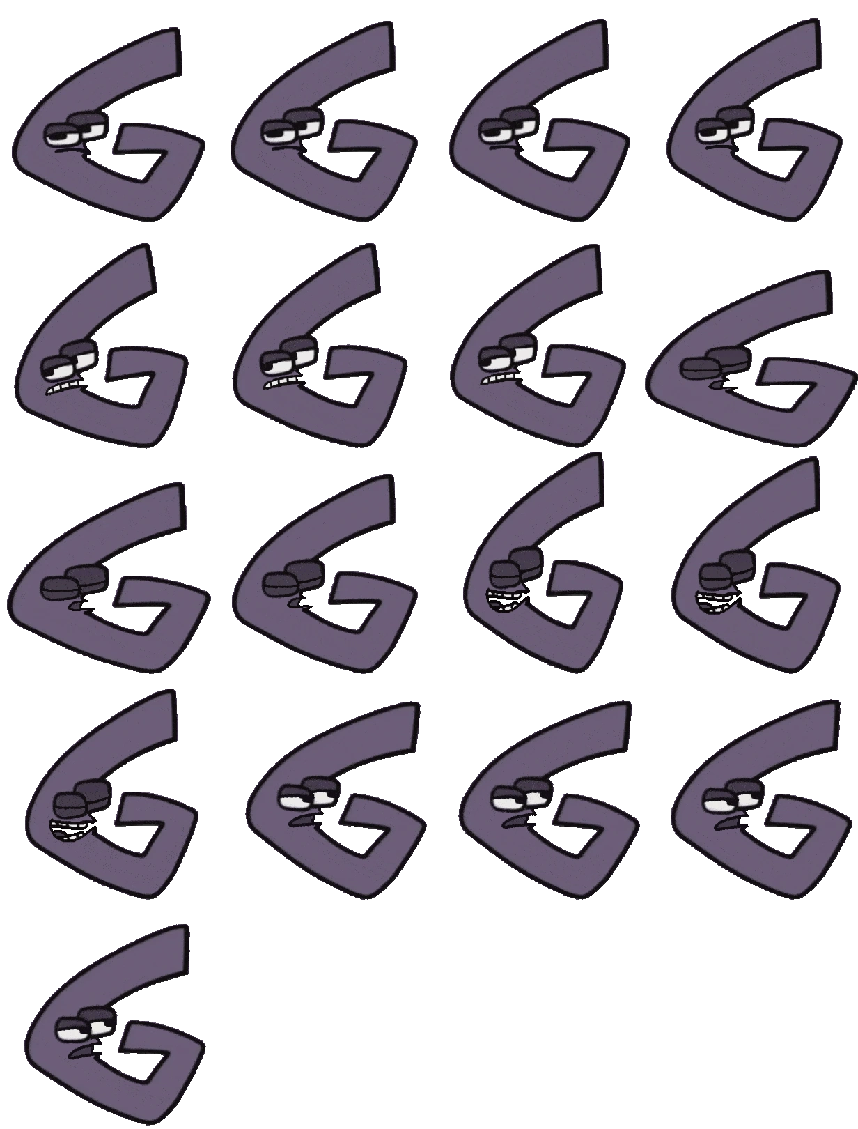 I made a G sprite sheet!! | Fandom