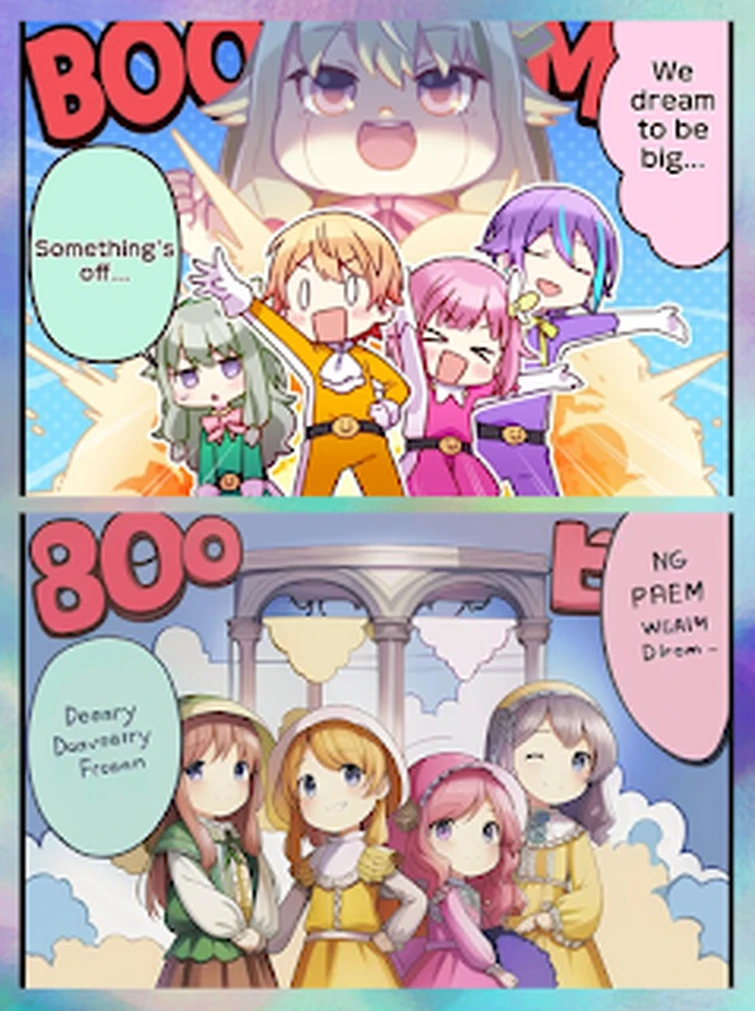 i put all the pjsekai loading screen comics into the AI drawing program ...