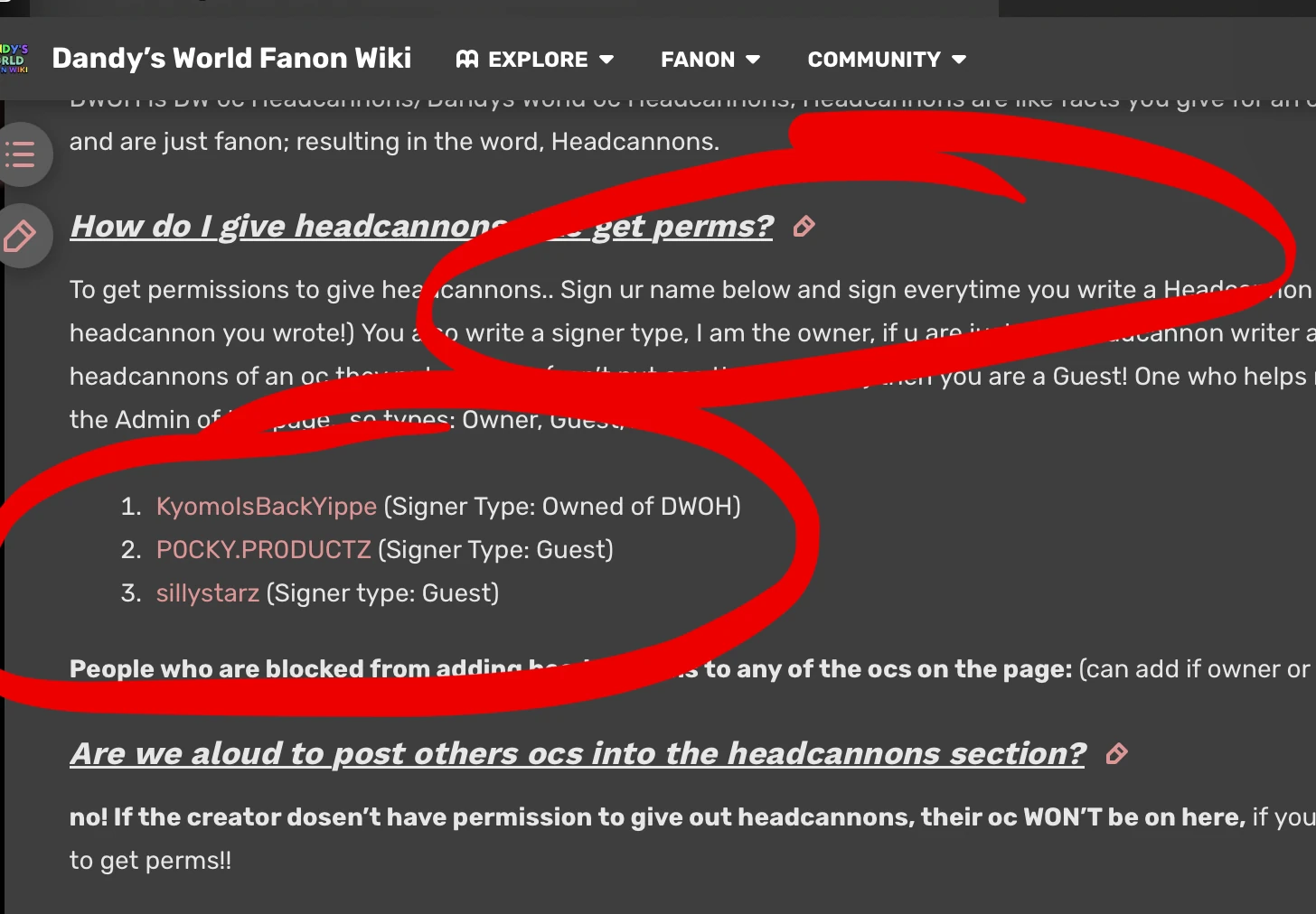 HOW TO HAVE A CHARACTER OR MAKE HEADCANNONS ON THE HEADCANNON PAGE | Fandom