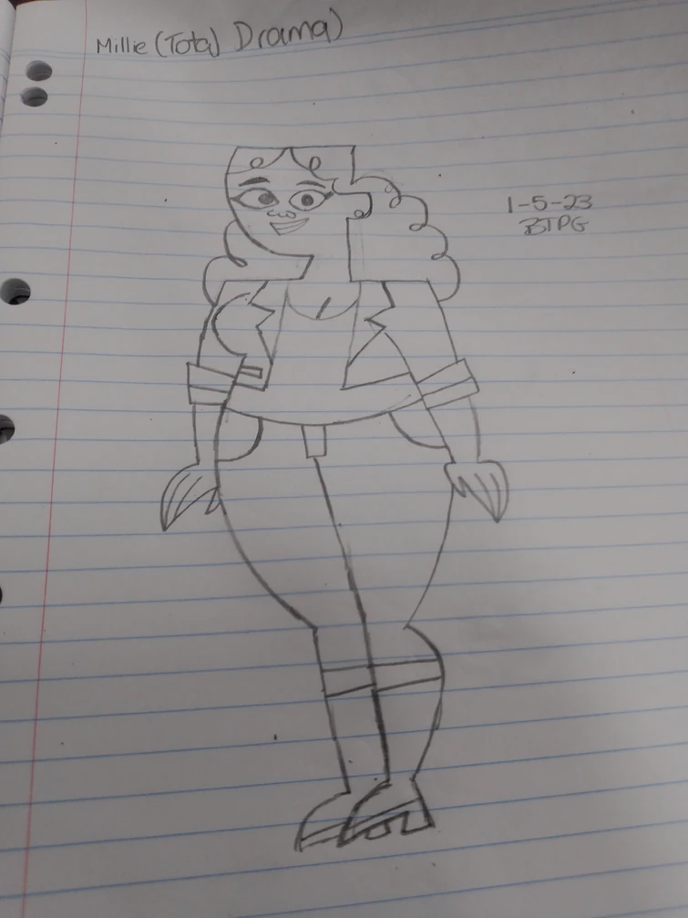 Redrew Millie's idle drawing | Fandom