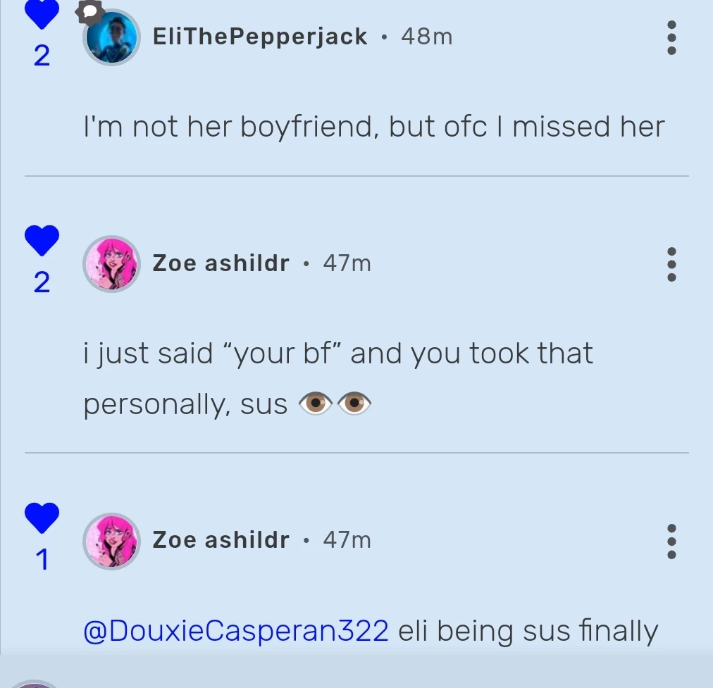 Eli immediatly thought Zoe was talking about him... #Elia | Fandom