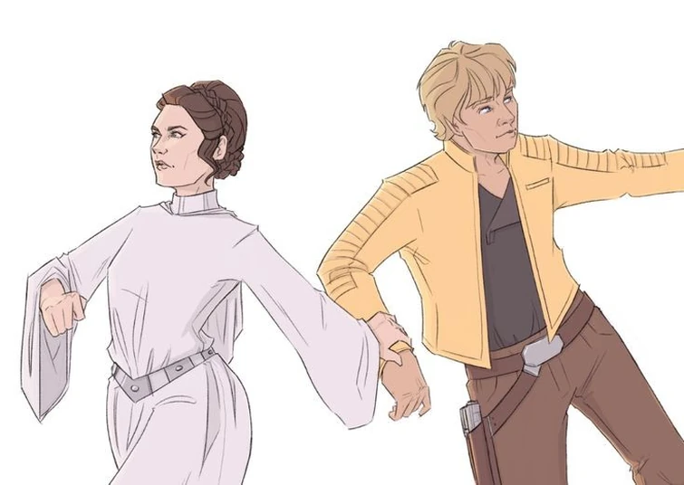 Luke and Leia {Fanart} | Fandom