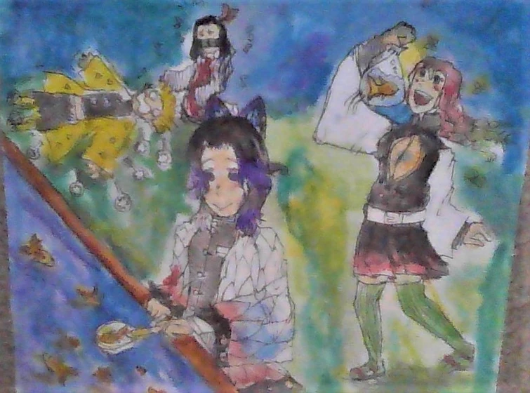 Goofy Shinobu, Mitsuri, and Kyojuro | Fandom