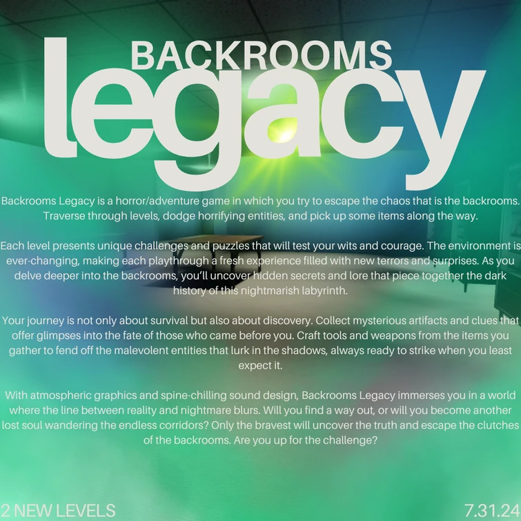 Discuss Everything About Backrooms Legacy Wiki | Fandom