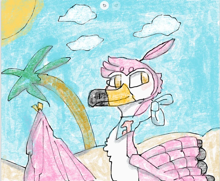 XD Bad flamingo fanart! (The bandana is merch) | Fandom