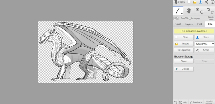 Quick Tutorial - How to Color a Base in Kleki | Fandom