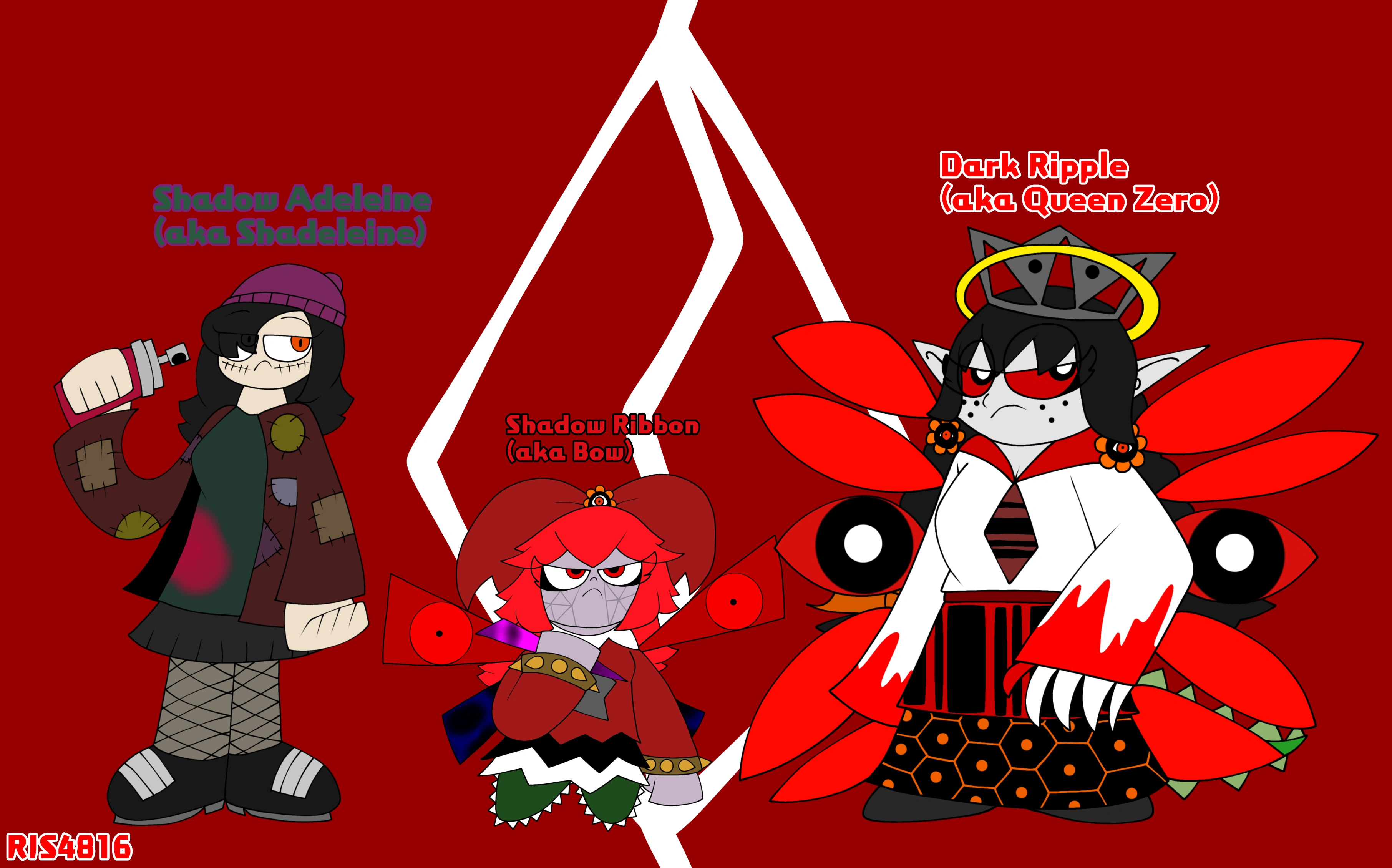 I made my own Mirror World counterparts for Adeleine, Ribbon, and Queen Ripple! | Fandom