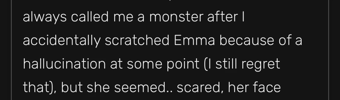 Cora, you are not a monster, it was an accident | Fandom