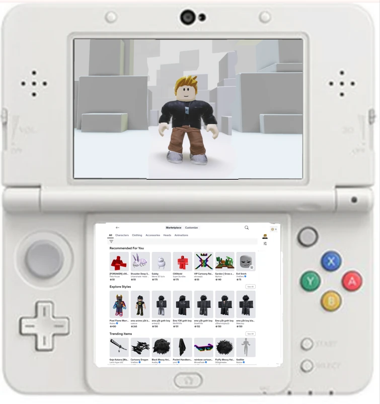 If roblox catalog existed on 3ds | Fandom
