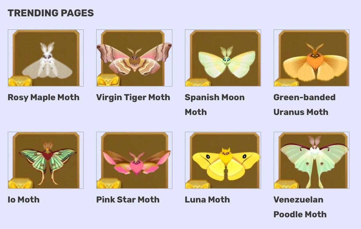 alr, here to report a bug on the moths section- | Fandom