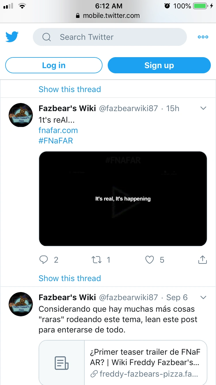 I saw someone post this on the FNaF Twitter page for #FNAFAR | Fandom
