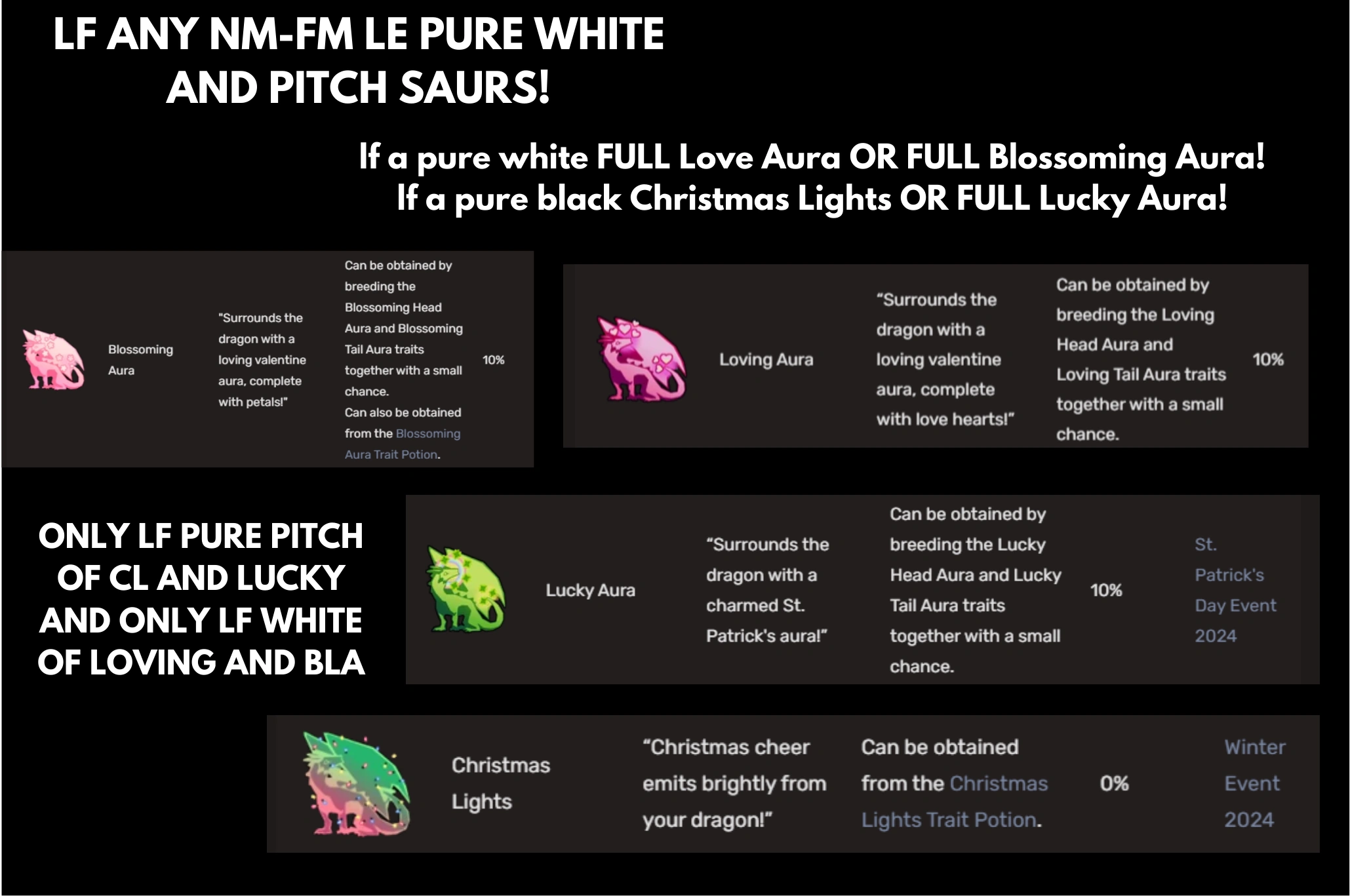 LF PURE WHITE/PITCH COS SAURS! | Fandom
