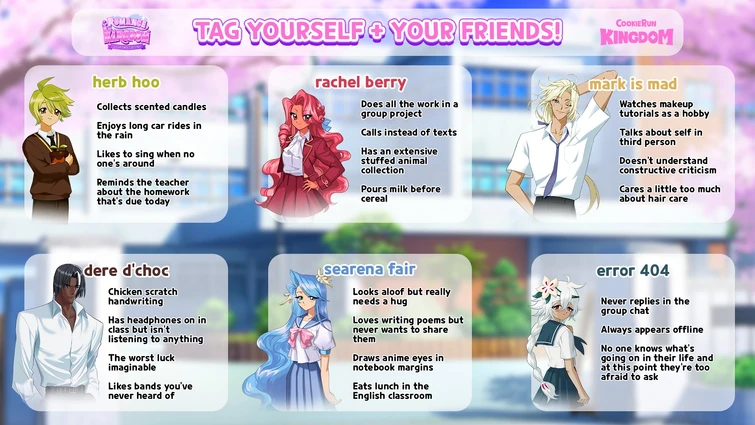 Tag yourself which one are you | Fandom