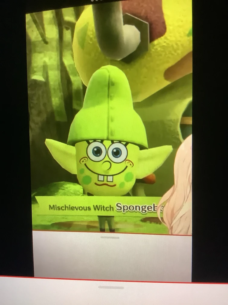 Spongebob as the mischievous witch | Fandom