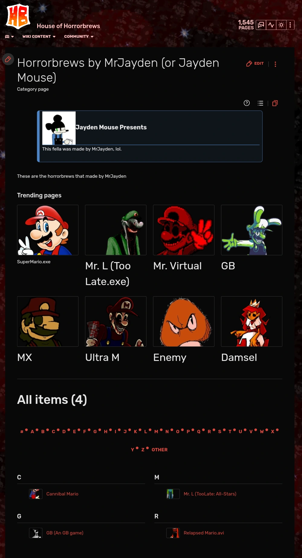 I was visiting some categories and I think I broke fandom | Fandom