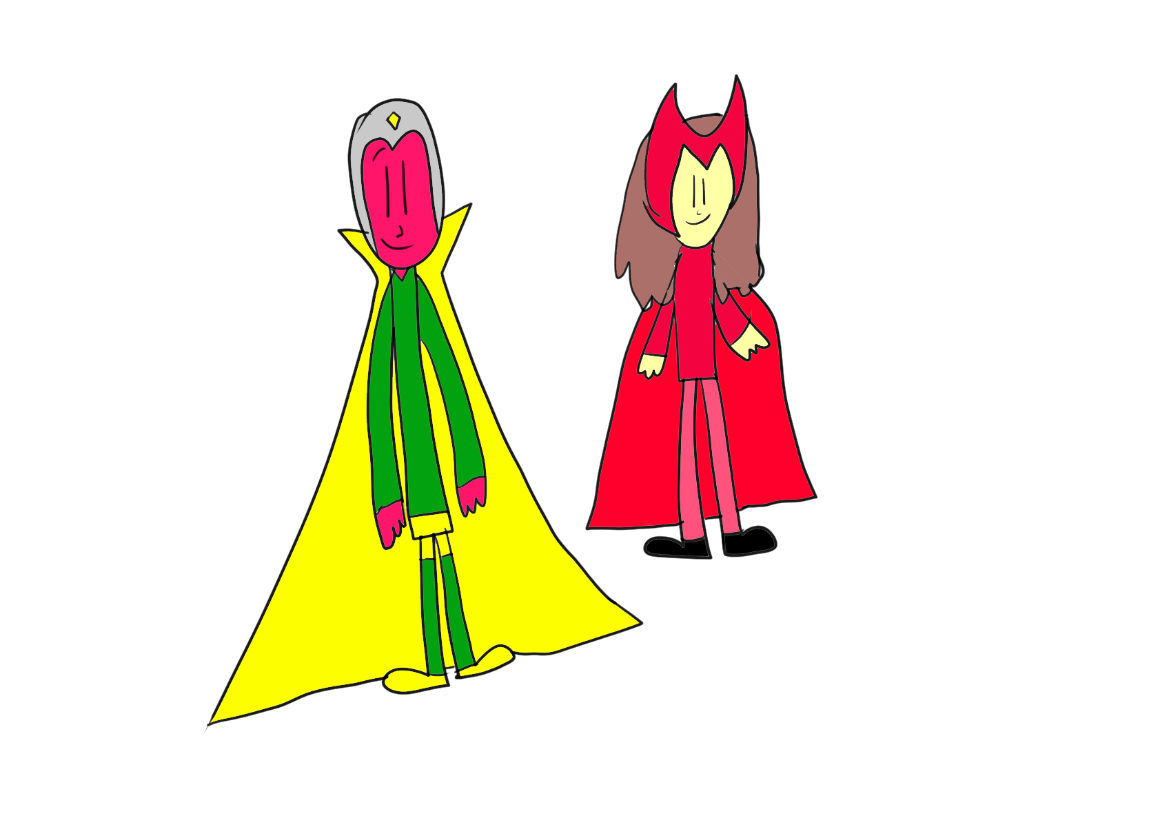 Wanda and Vision drawing | Fandom