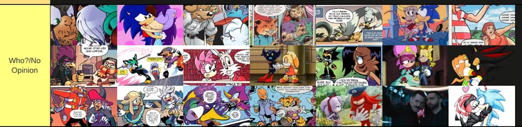 Updated Sonic Shipping tier list. | Fandom