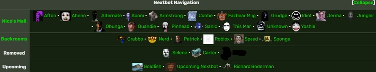 another image of old nextbots navigation | Fandom