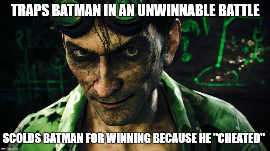 Near Pure Evil proposal - Riddler (Arkhamverse) | Fandom