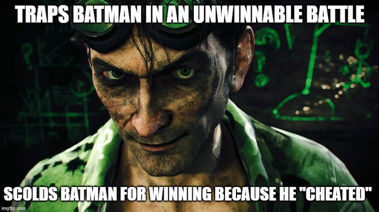 Near Pure Evil proposal - Riddler (Arkhamverse) | Fandom