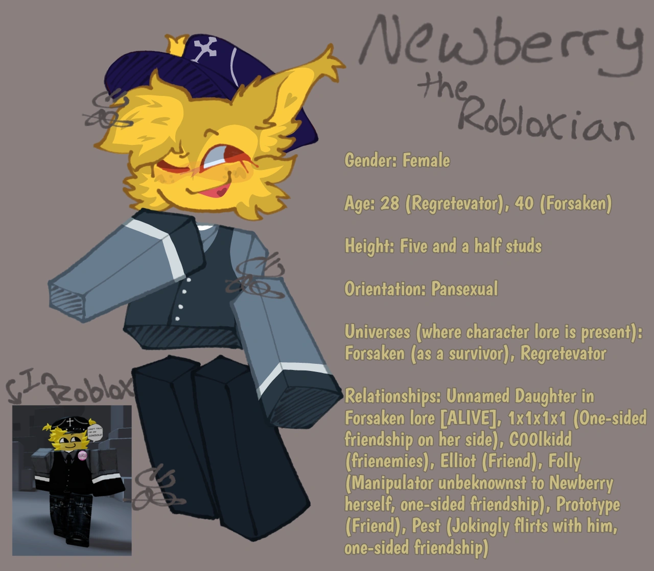 Oh btw I never posted my Roblox avatar erm | Fandom