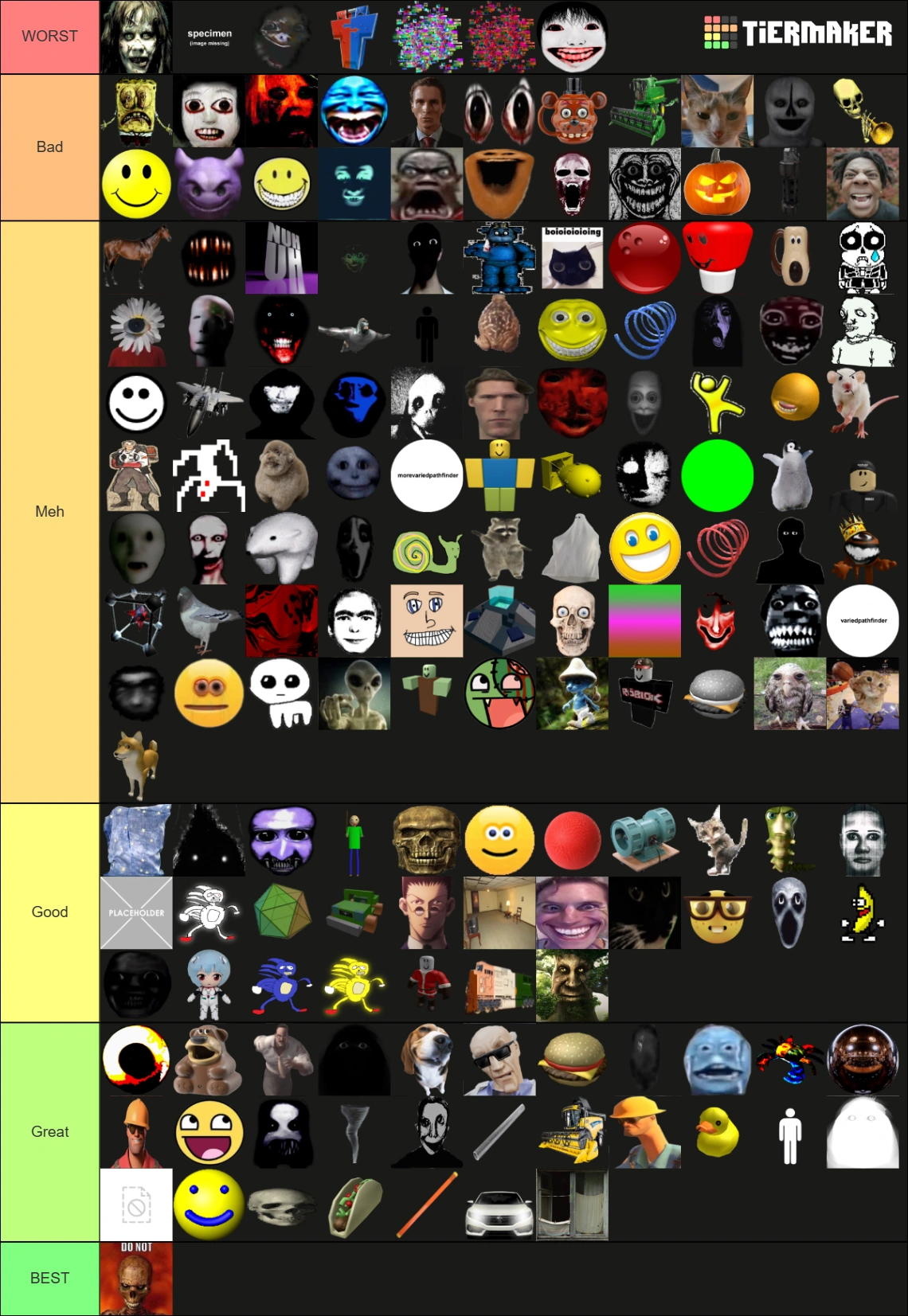 My Nextbots Tierlist | Fandom