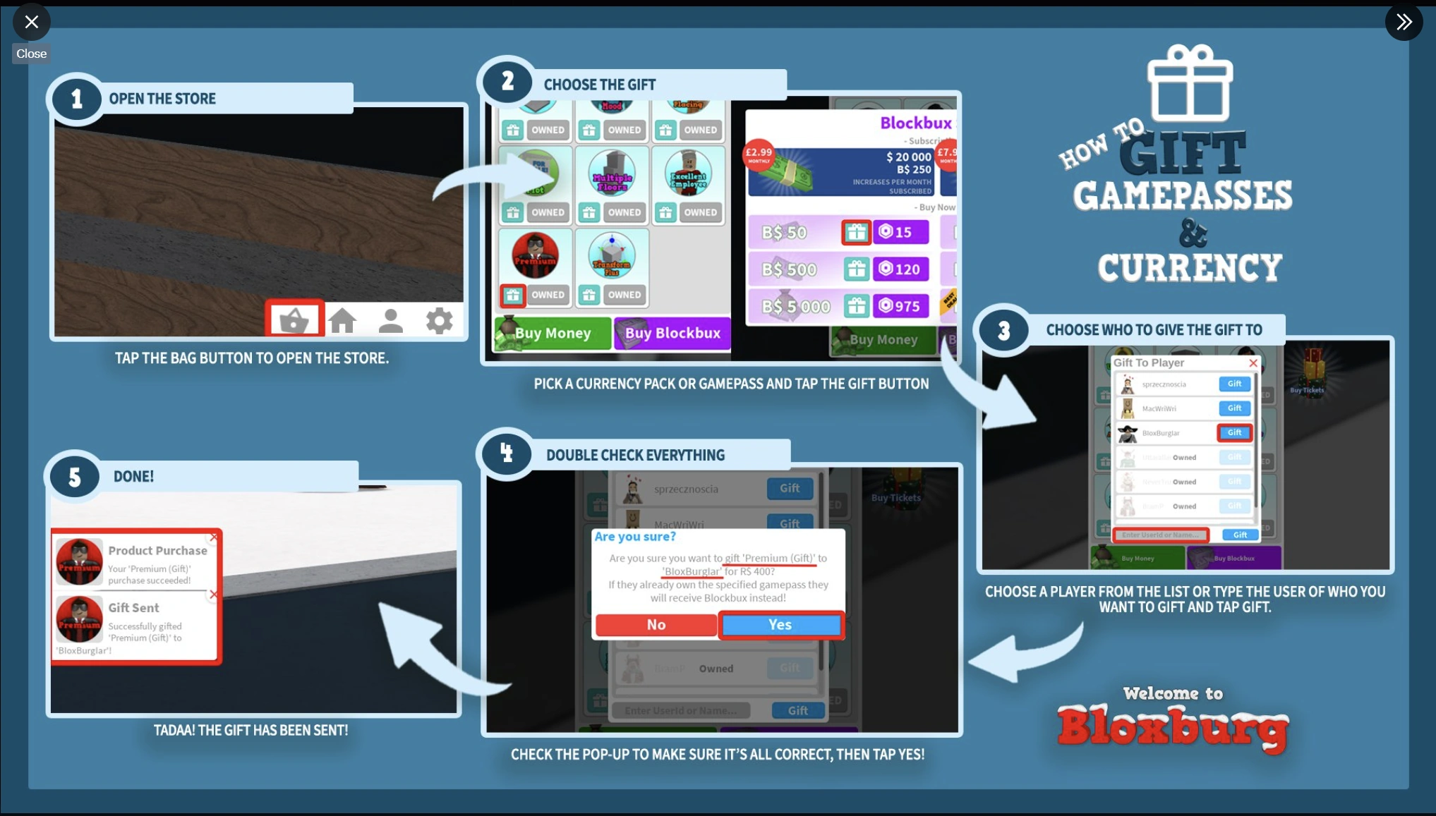 Gifting Gamepasses Instructions! | Fandom