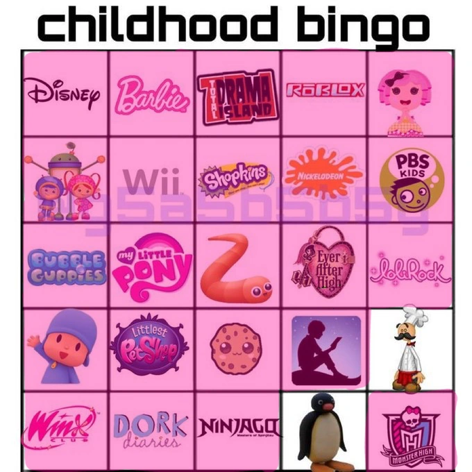 Childhood bingo | Fandom