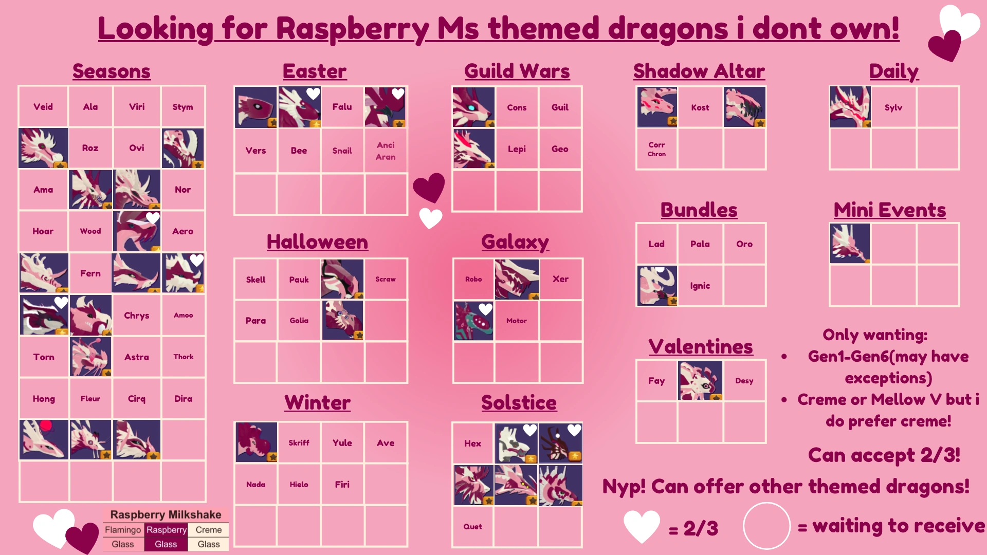 🤍🩷Lf rasp ms dragons i dont own!🩷🤍 | Fandom