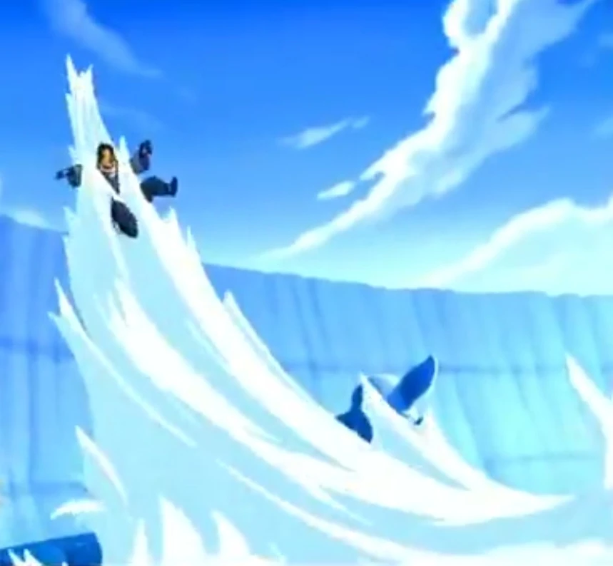 Katara and Korra beating two guys after short time of training ...