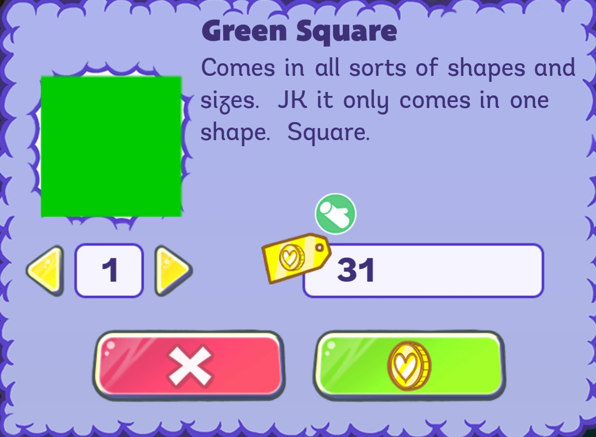 Green Square | Egg Baby Wiki | Fandom
