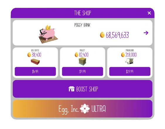 Shop | Egg Inc Wiki | Fandom