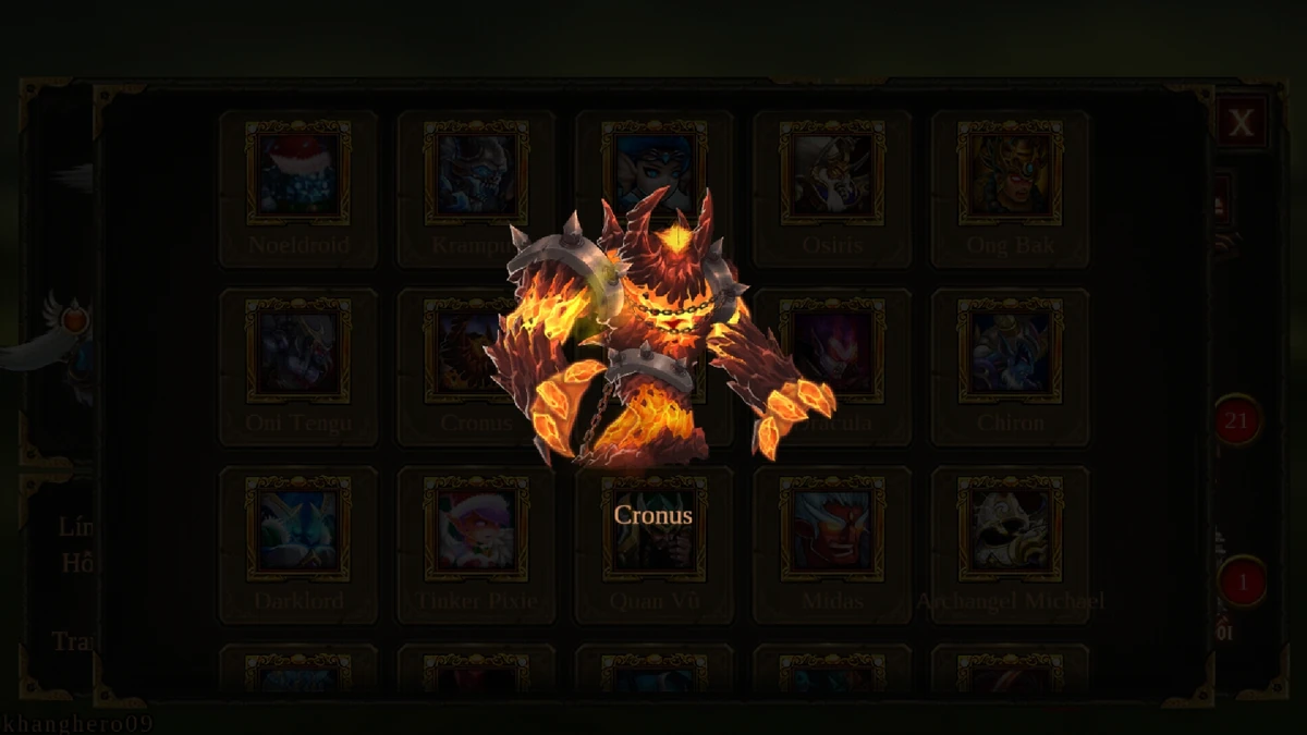 Cronus | Wiki Các tướng Epic Heroes War | Fandom