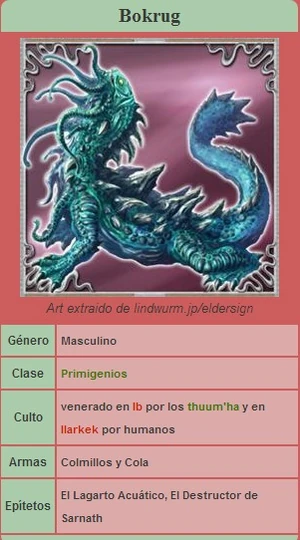 Bokrug | Wiki El Bestiario | Fandom