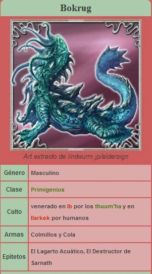 Bokrug | Wiki El Bestiario | Fandom