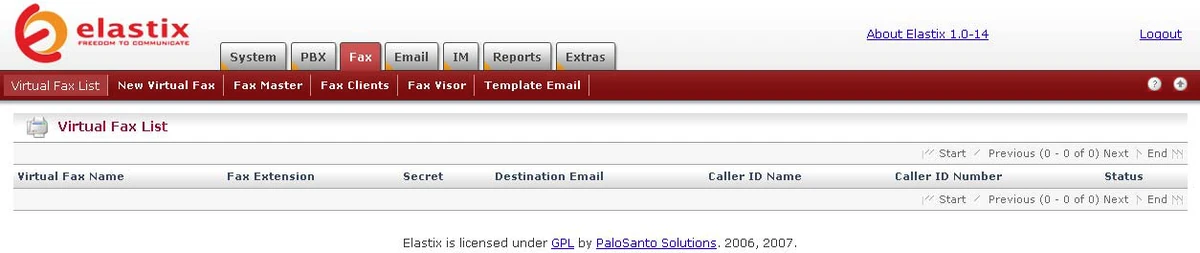 FAX Setup @ Elastix | Elastix Wiki | Fandom