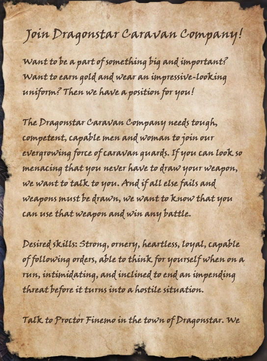 Join Dragonstar Caravan Company! | Elder Scrolls | Fandom