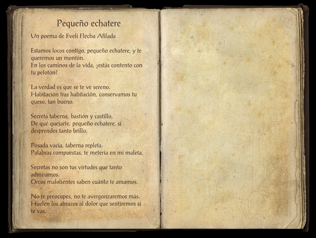 Pequeño echatere | Elder Scrolls | Fandom